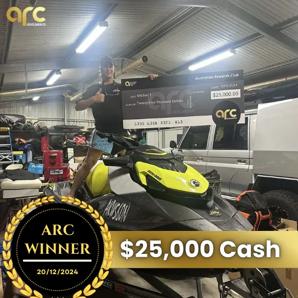 Australian Rewards Club | Win Audi, Harley, Camaro or $50,000 CASH